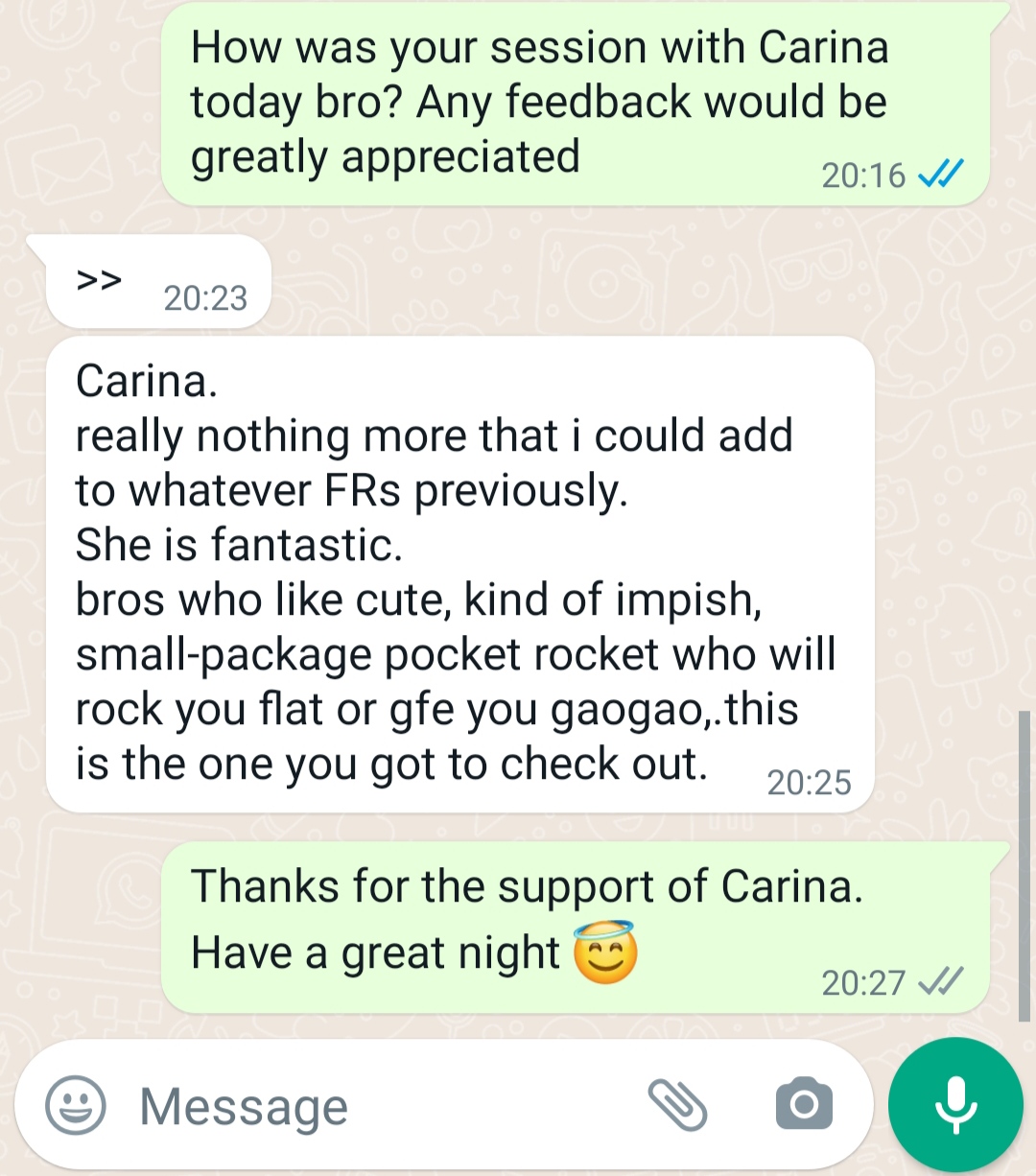 VPremium Presents: Natural 34B Pretty Hot Sexy Dancer 22 Y/O SYT Carina ...